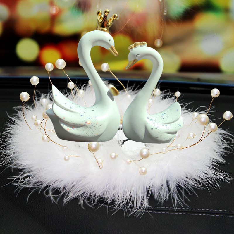 Jual Dekorasi Mobil Resin Angsa Couple Romantis Hiasan Dashboard Hadiah ...