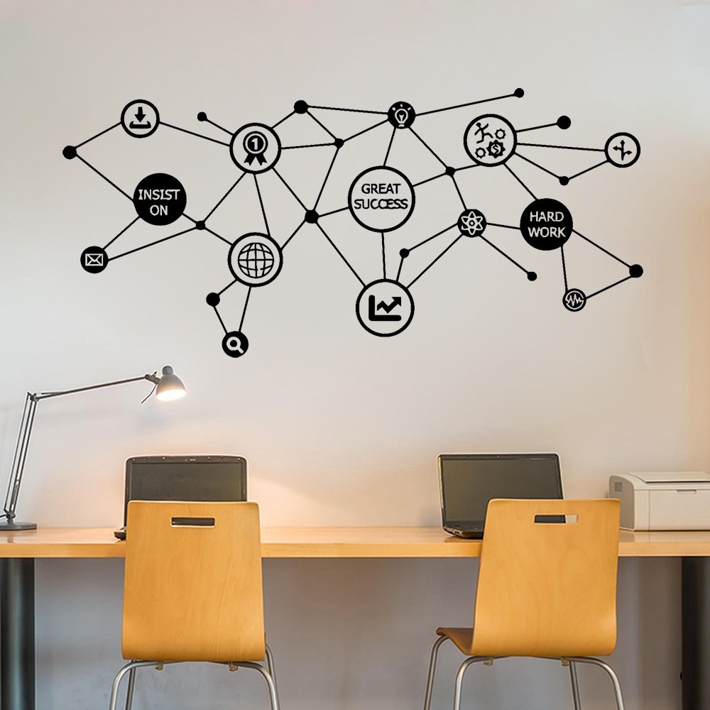 Jual Stiker Dinding Kantor Ruang Konferensi Kerja Sama Tim Kutipan ...