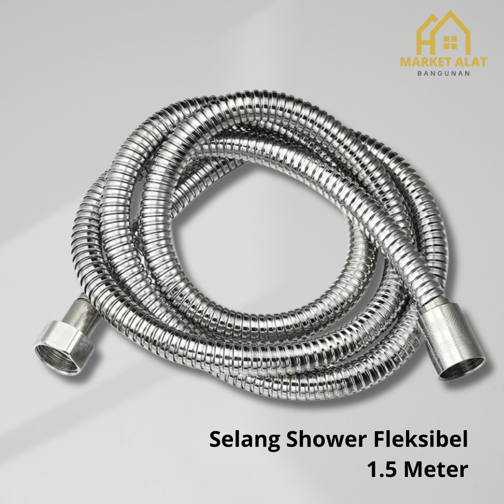 Jual Selang Jet Shower Bidet 1,5 Meter / Selang Shower Fleksibel Mandi 150 cm / Selang Flexible ...