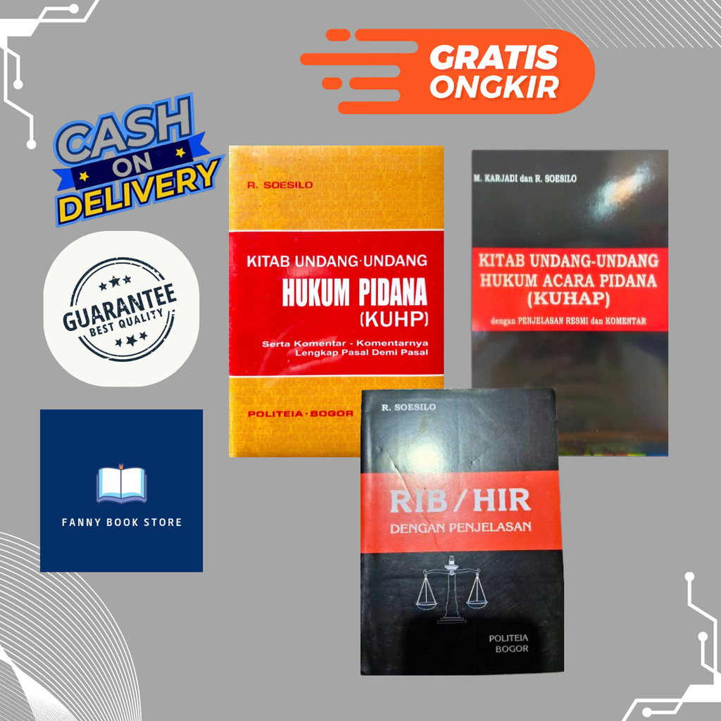 Jual Buku KUHAP KUHP RIB HIR - Soesilo | Shopee Indonesia