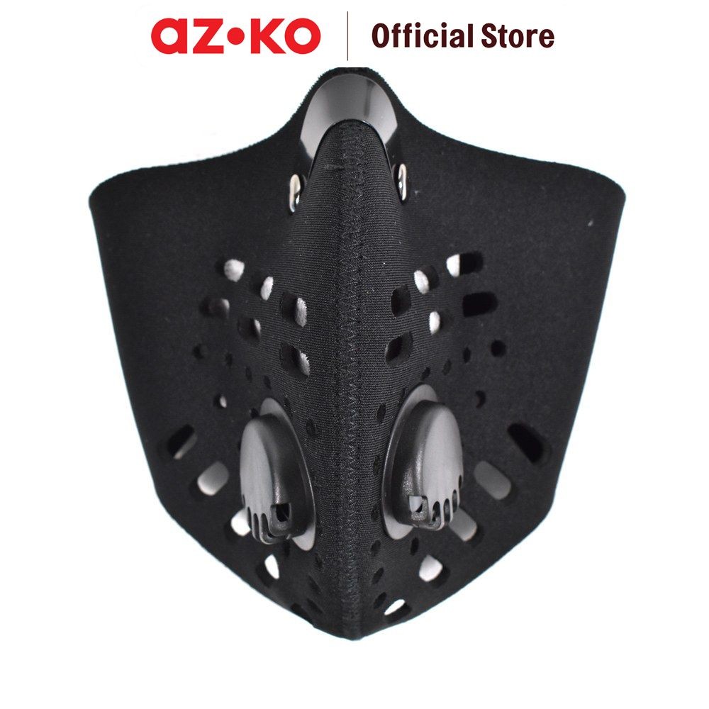 Jual AZKO Promask Masker Motor Neoprene Dengan Filter N95 - Hitam ...