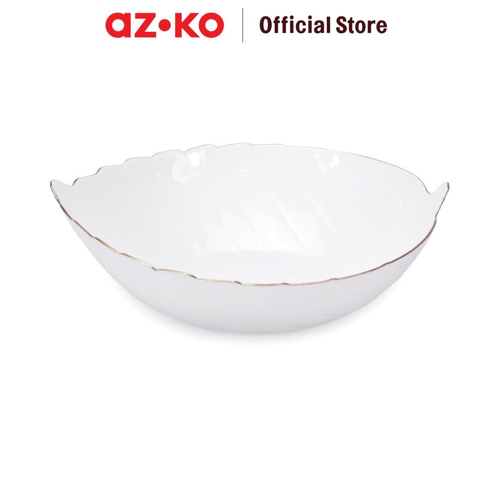 Jual AZKO Delicia 27.9 cm Mangkuk Saji Bentuk Daun - Putih Mangkok ...