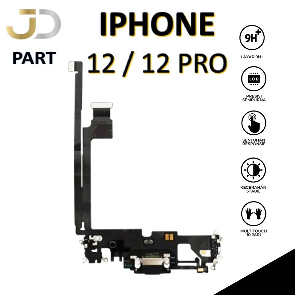 Jual FLEXIBLE CONNECTOR CHARGER UI BOARD + MIC I*PHONE 12 / 12 PRO + IC ...