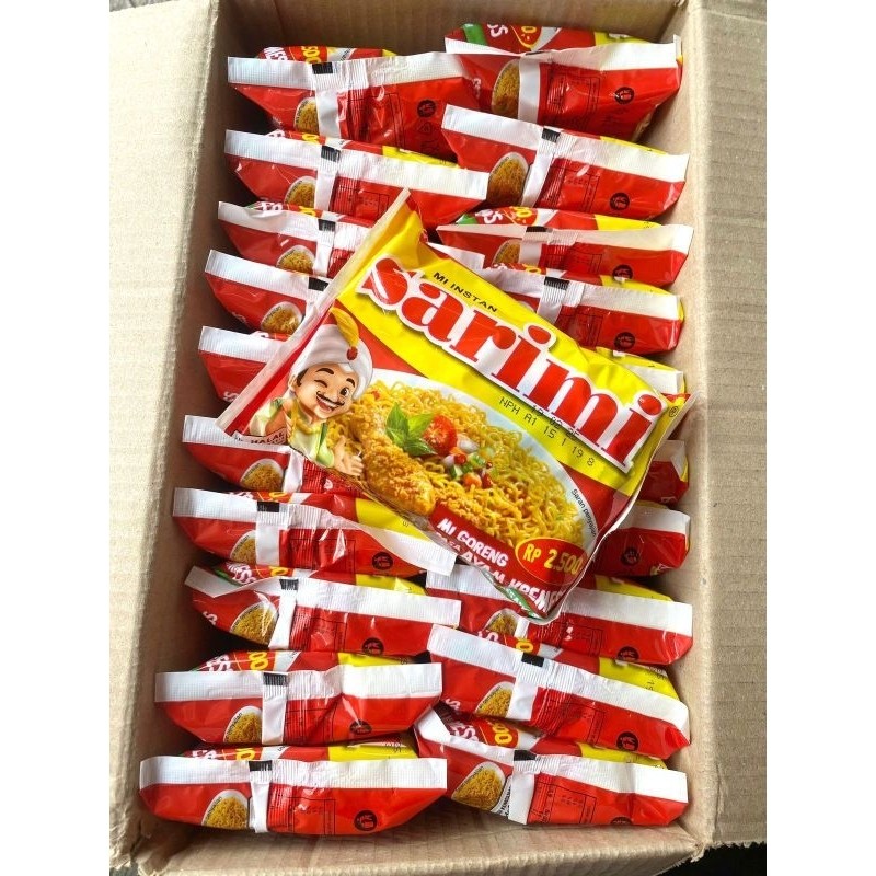 Jual Sarimi Goreng Mie Instan Kartonan atau 1 DUS isi 40 pcs | Shopee ...