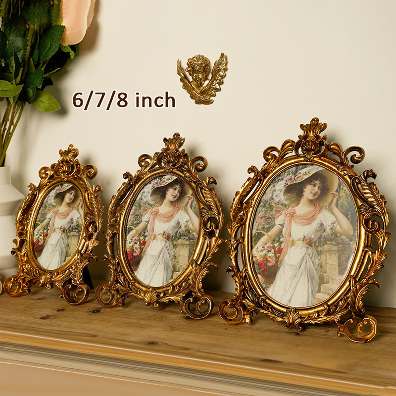 Jual Eropa Photo Frame Bingkai / 6 inch 7 inch 8 inch Bingkai / Foto Ukir Retro Bingkai / Foto ...