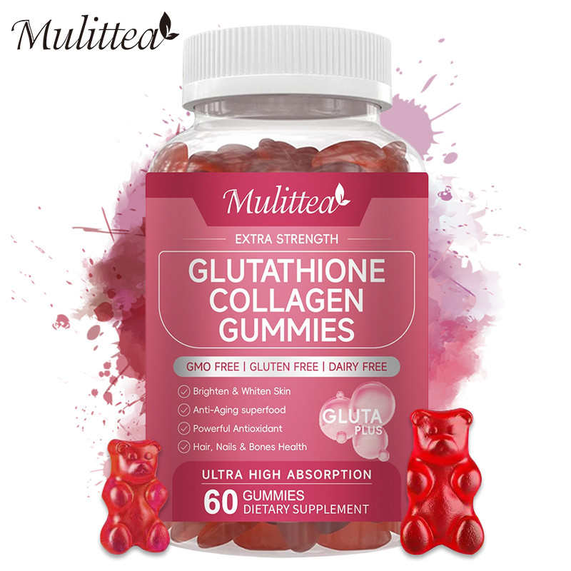 Jual Mulittea Glutathione Gummies Whitening With Collagen & Skin ...