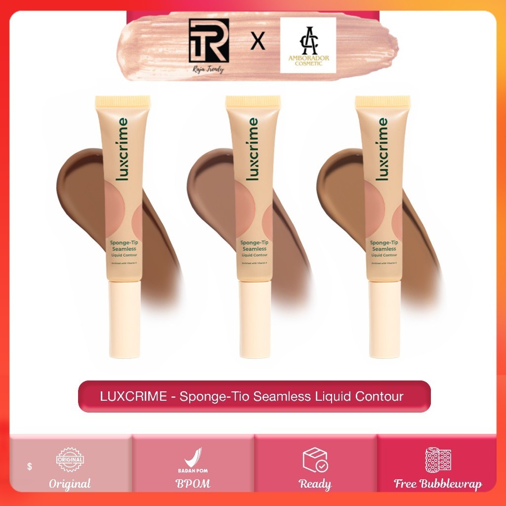 Jual LUXCRIME - SPONGE-TIP SEAMLESS LIQUID CONTOUR ( 9 g ) - Makeup ...