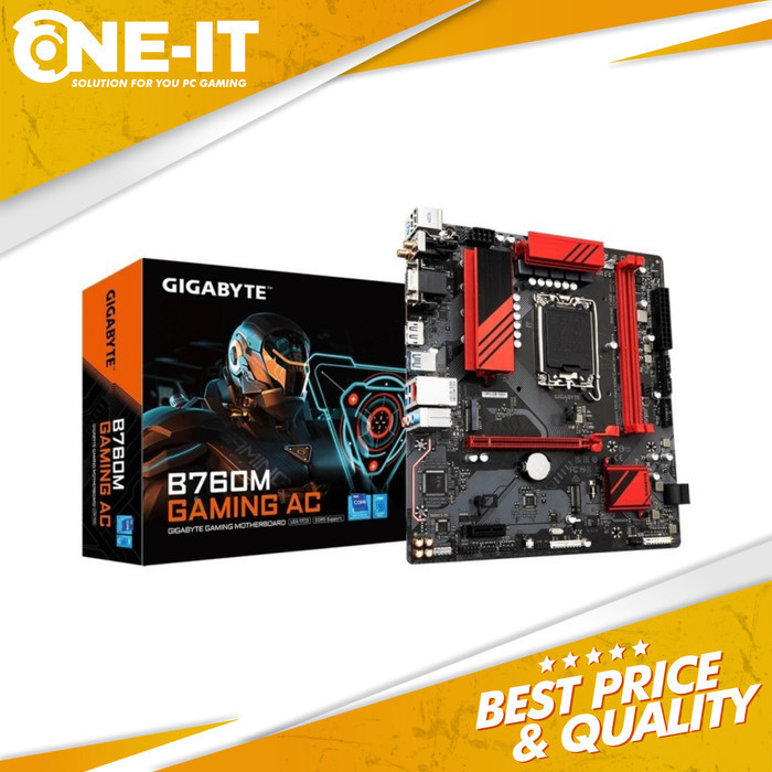 Jual Motherboard Gigabyte B760M GAMING AC 1.3 Intel DDR5 | Shopee Indonesia