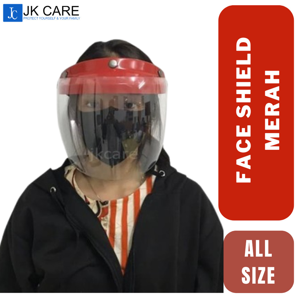 Jual JK Care Face Shield APD Pelindung Wajah Anti Embun Bisa Naik Turun ...