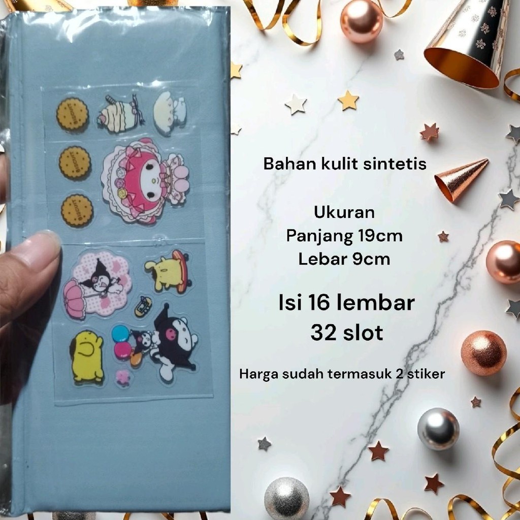 Jual DOMPET DISIPLIN KEUANGAN BULANAN + STIKER KUROMI Wanita Kulit ...