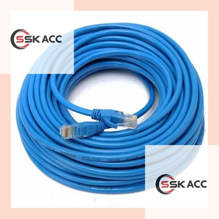 Jual Kabel Lan Cat6 30m Cable Jaringan Internet 30 meter Cat 6 Pabrikan DISTRIBUTORACC-KOMPUTER ...
