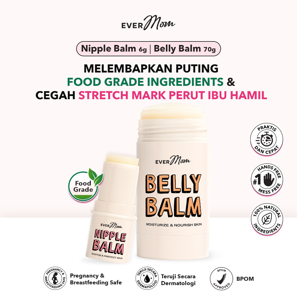 Jual XX56TF Evermom [Bundling] Nipple Balm 6 g + Belly Balm 70 g ...