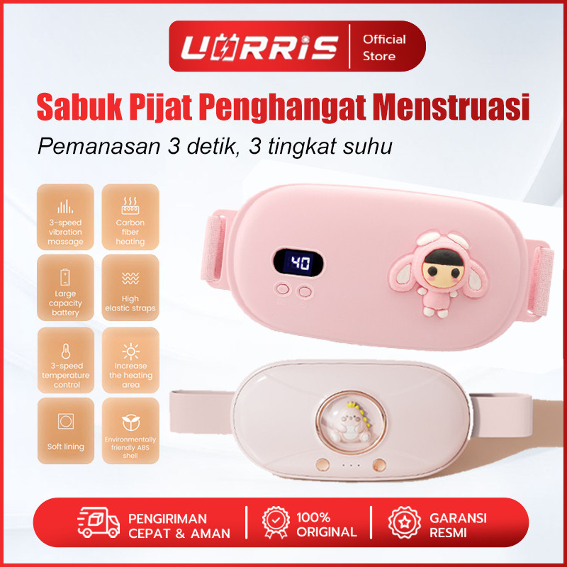 Jual UORRIS Sabuk Pijat Penghangat Menstruasi | Kompres Hangat Haid ...