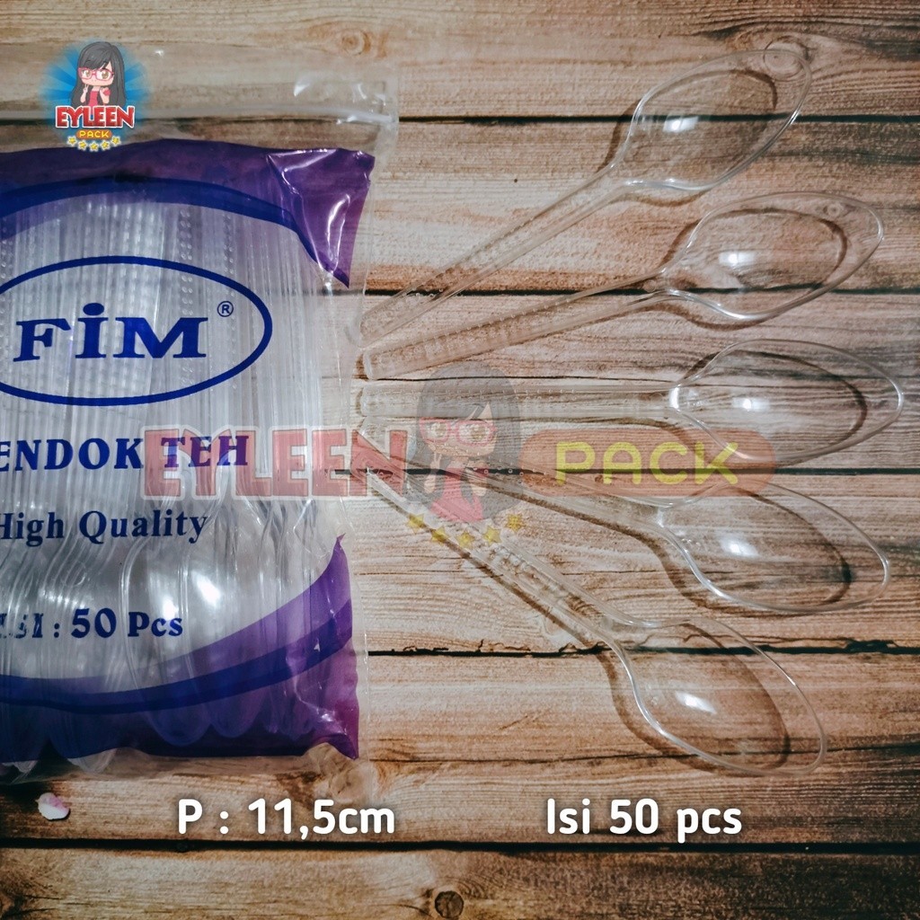 Jual Sendok Puding Bening / Sendok Teh / Sendok Dessert isi 50 pcs ...
