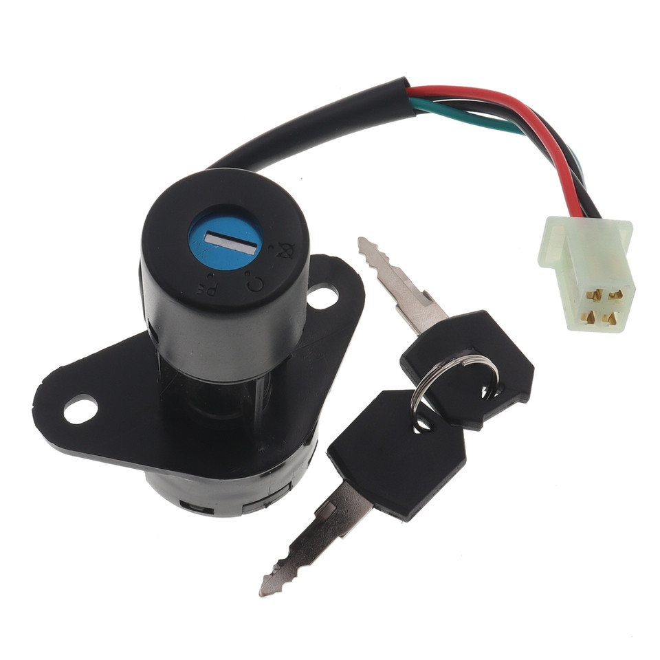 Jual 4 Wires Motorcycle Ignition Swit with 2 Keys - Waterproof ...