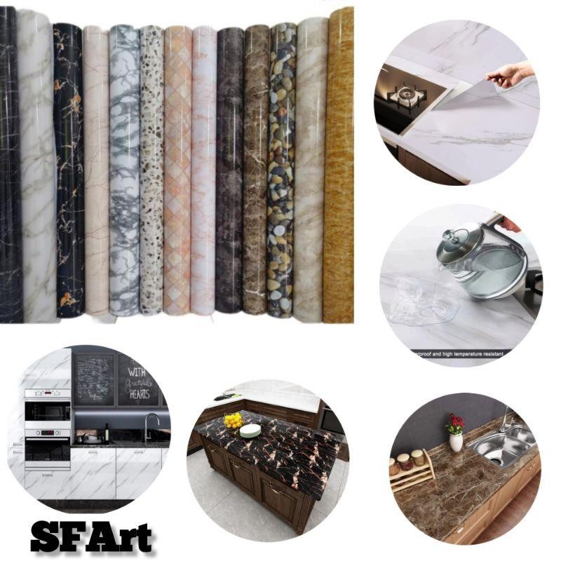 Jual Wallpaper Marmer Pvc Pelapis Meja Lemari Pintu Triplek Kayu ...
