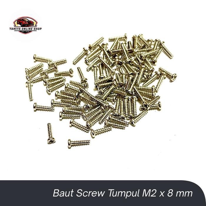 Jual Baut Screw Tumpul M2 x 8 mm Self Tapping Head Sekrup Kepala Bulat ...