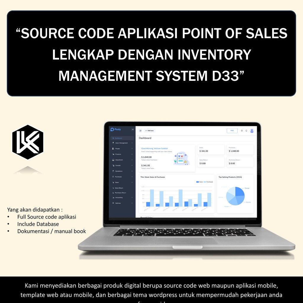 Jual SOURCE CODE APLIKASI POINT OF SALES LENGKAP DENGAN INVENTORY MANAGEMENT SYSTEM D33 | Shopee ...