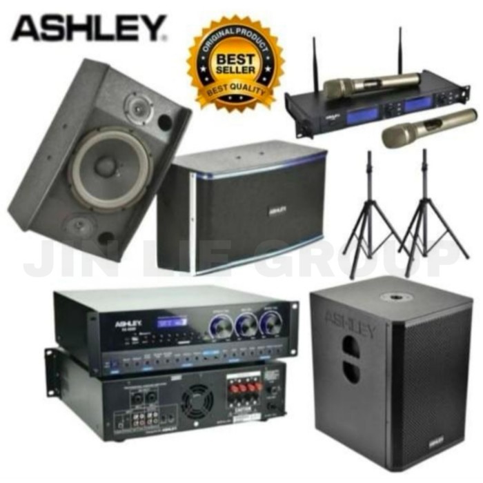 Jual GROSIR Paket Sound System Karaoke Speaker ASHLEY 10 Inch Full Set ...