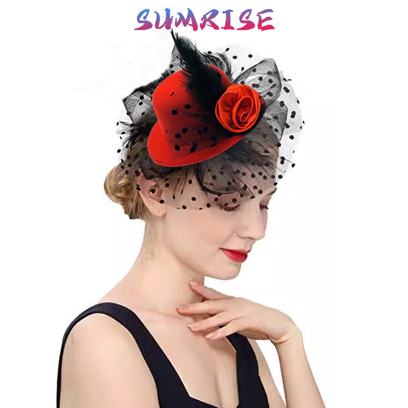 Jual Hiasan Rambut Pesta Hiasan Kepala Bulu Aksesoris Kepala Headpiece ...