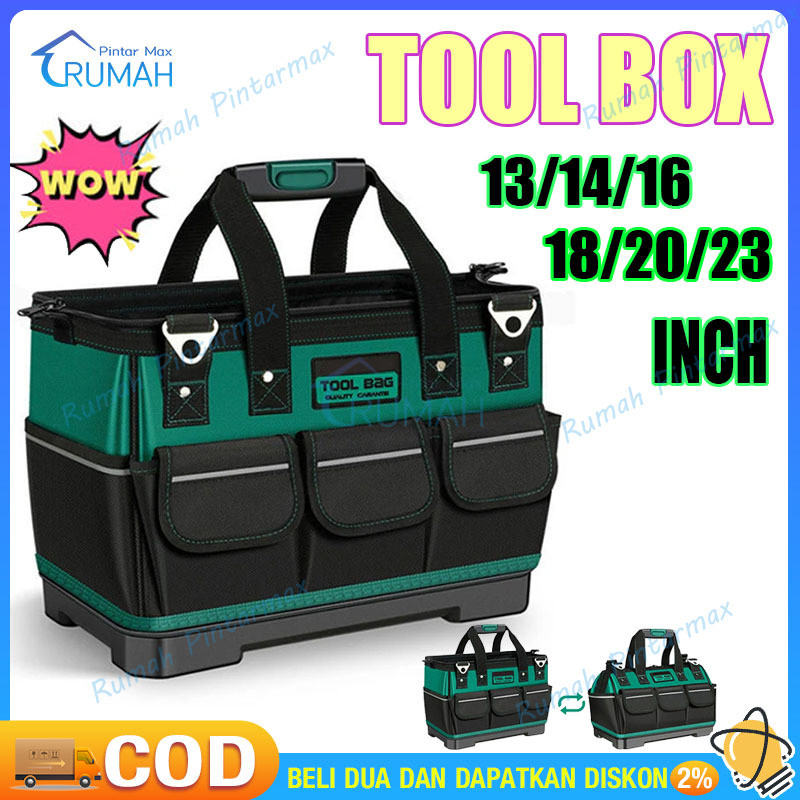 Jual GREENER Tool Bag / Tas Perkakas 13 inchi Bahan Oxford Toolbag Tool ...