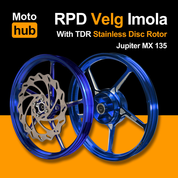 Jual VELG PELEK RPD CNC CASTING WHEEL SET IMOLA WITH TDR FLOATING DISC ...