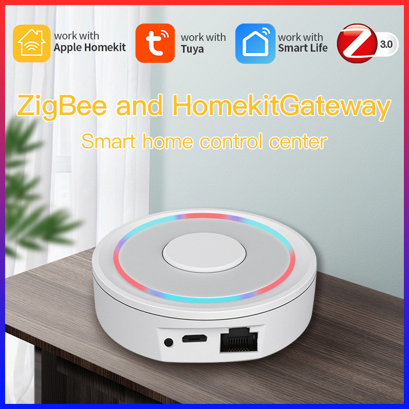 Smart Home Hub Kenntsh Tuya ZigBee Smart Hub Gateway - LAN Interface ...