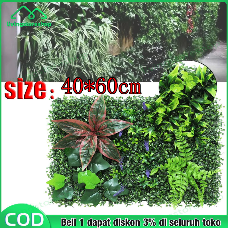 Jual Rumput Dolar Sintetis 60cmx40cm Rumput Buatan Plastik Rumput ...