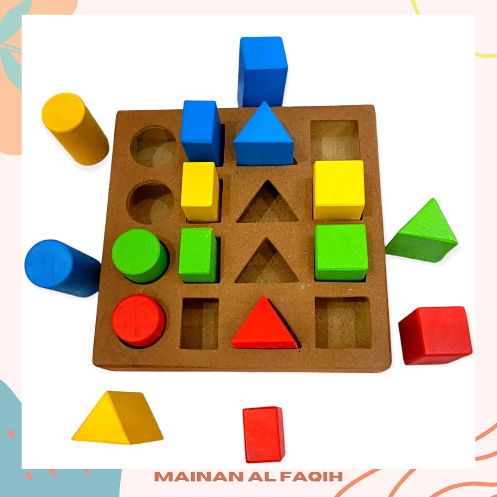 Jual READYSTOCK Mainan Shape Sorter Susun Balok Warna / Mainan Edukasi ...