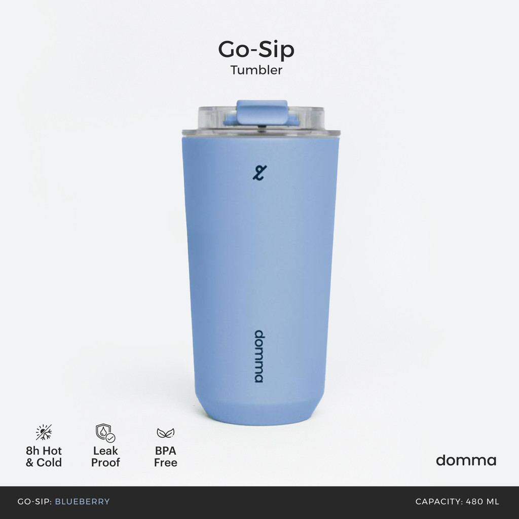 Jual FG78UN [Domma] 480 ml Go-Sip Tumbler Double Wall Stainless Steel ...