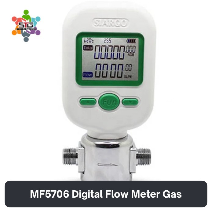 Jual MF5706 Digital Mass Flow Meter Gas Air Flow Meter 0-20L/min LPM Siargo | Shopee Indonesia