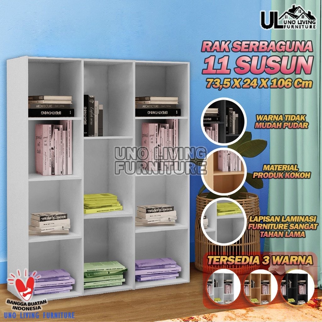 Jual GI78YG RAK BUKU 11 SUSUN RAK SERBAGUNA RSG 7 RAK 2 PINTU RAK 11 ...