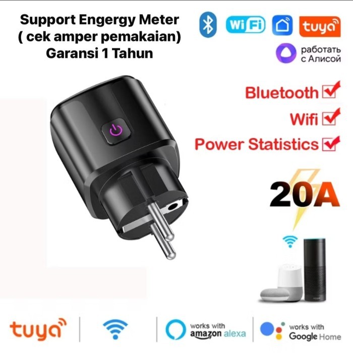 Jual GGCLINK Smart plug wifi colokan listrik pintar dengan energy meter ...