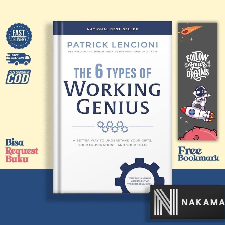 Jual The 6 Types of Working Genius By Patrick M. Lencioni | Shopee ...