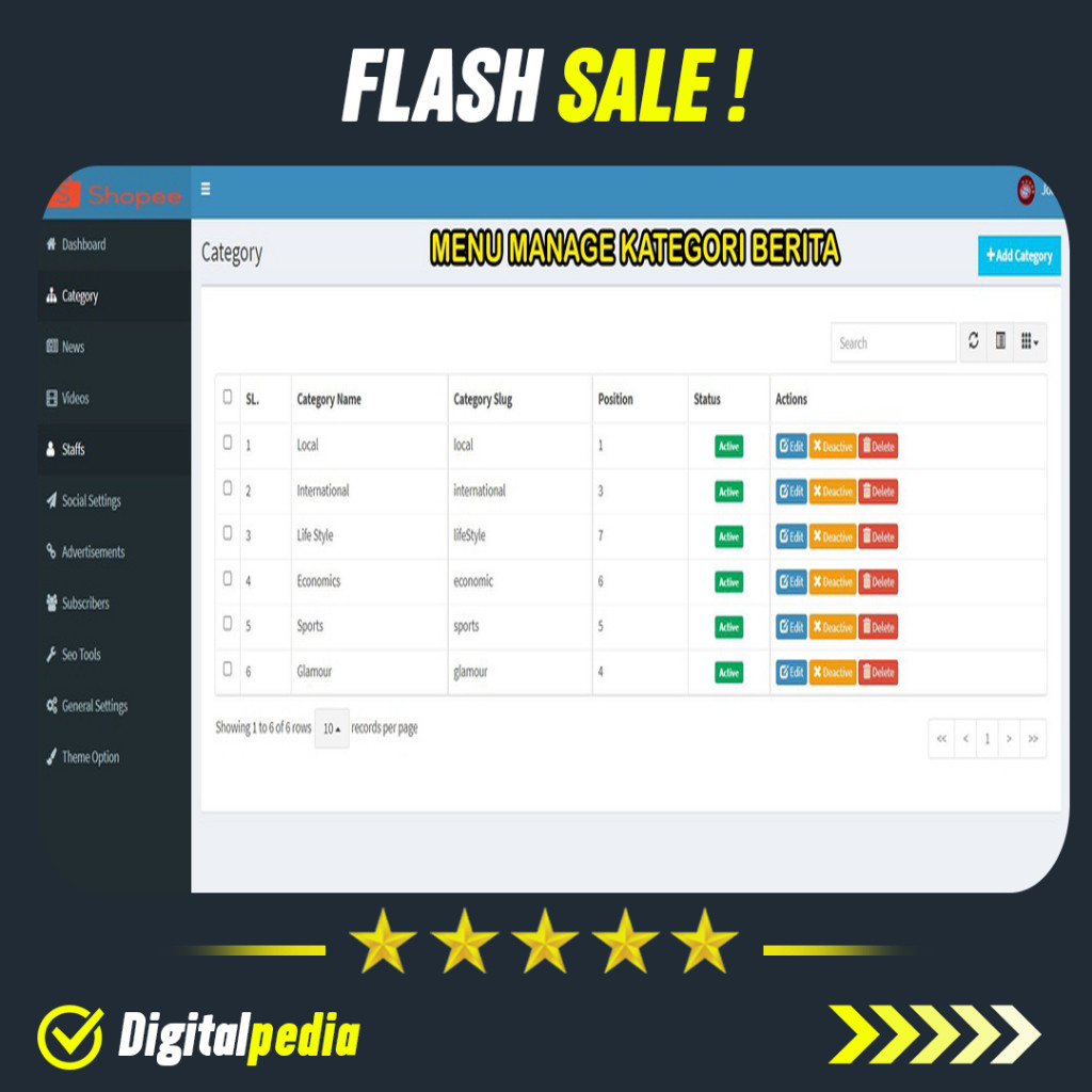 Jual Source Code Software Website Portal Berita Terlengkap Laravel 6 ...