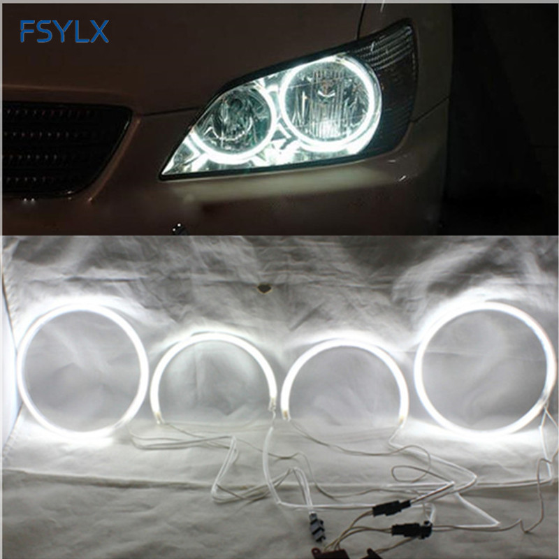 Jual FSYLX CCFL LED Angel Eyes for LEXUS IS200 IS300 LED CCFL Car Headlight DRL Halo Rings ...