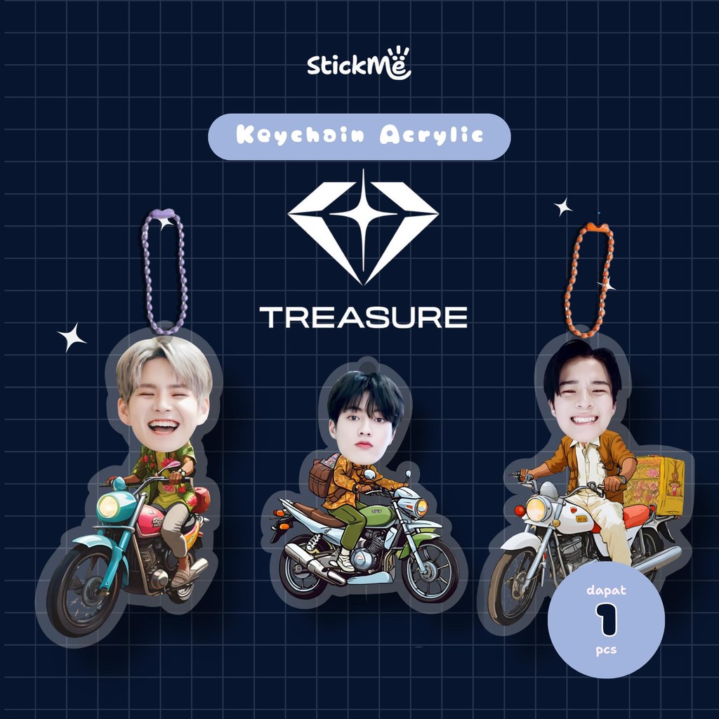 Jual StickMe Gantungan Kunci Ganci Keychain Acrylic Kpop TREASURE Teume Idol Korea Series Anti ...