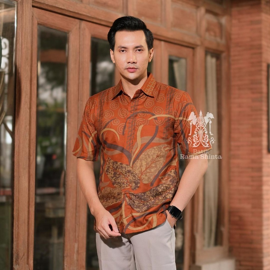 Jual Batik Rama Shinta Motif Gautama Kemeja Batik Lengan Pendek Batik ...