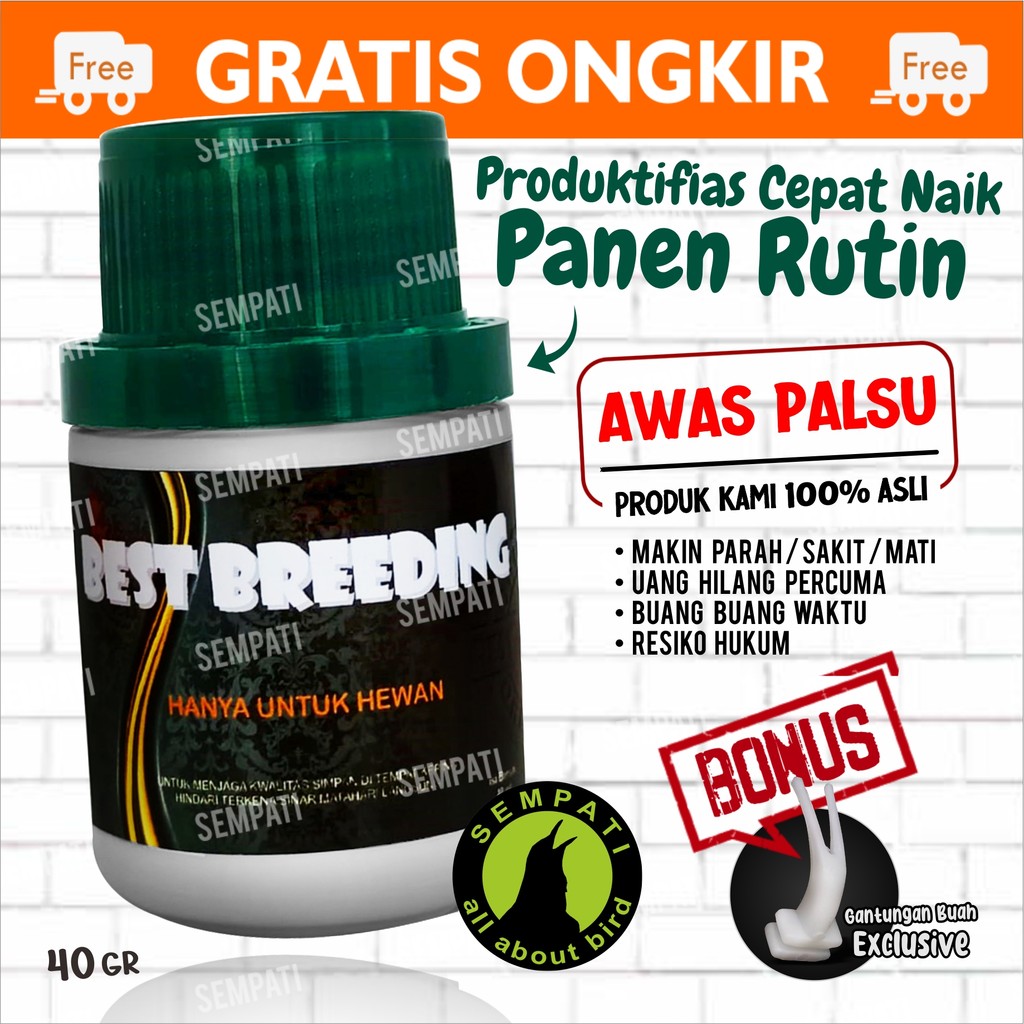 Jual SEMPATI Obat Macet Breeding Best Breeding Semua Burung 40 Ml ...
