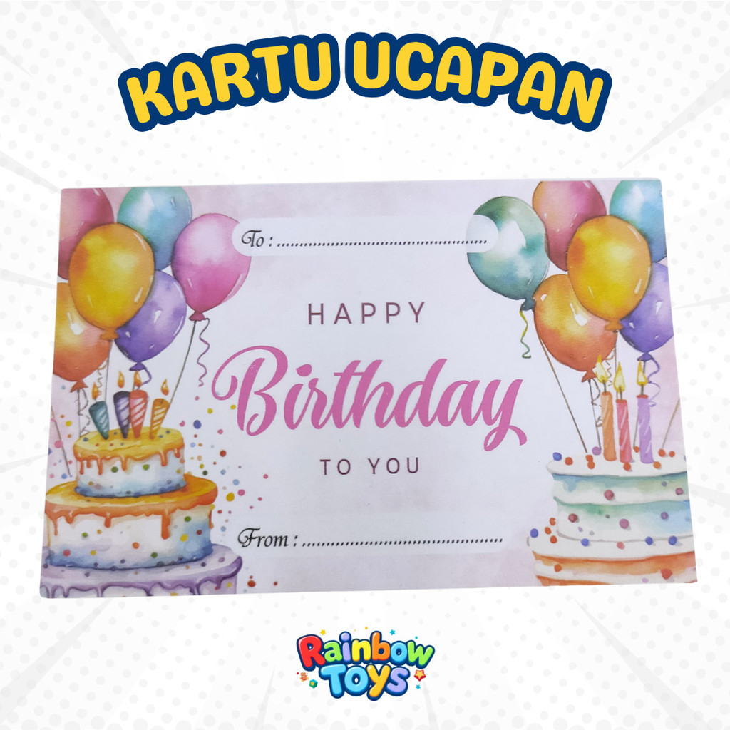 Jual Kartu Ucapan Ulang Tahun Anak Karakter Happy Birthday Card | Shopee Indonesia