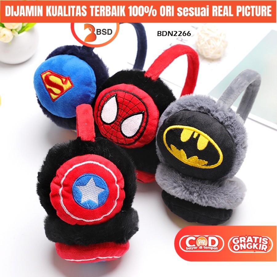 Jual Earmuff Penutup Telinga Anak Perempuan Laki Laki Spiderman Batman ...