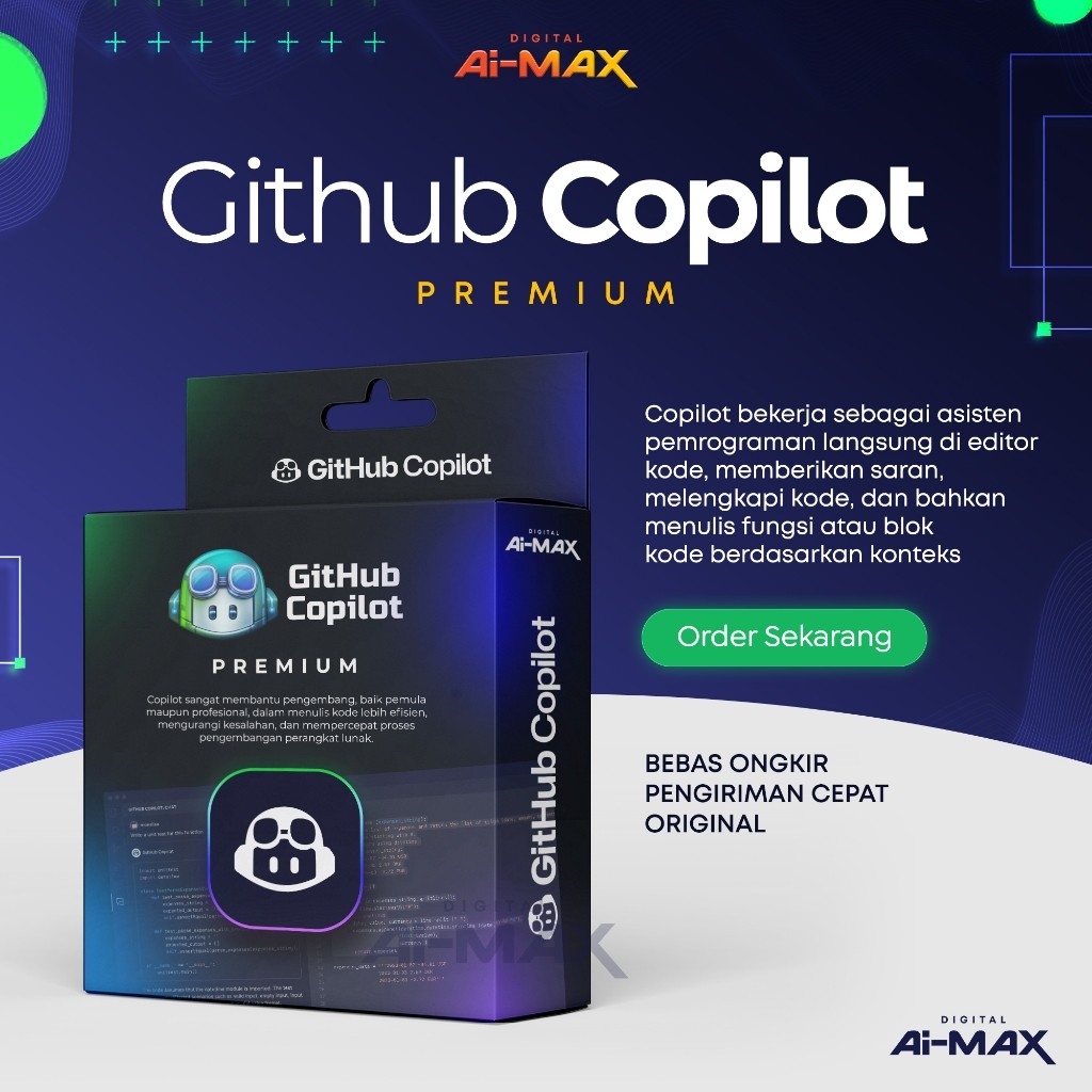 Jual [1-1] Github Copilot PRO| Premium [GitHub Copilot] Akses Premium [Student & Enterprise] 1 ...