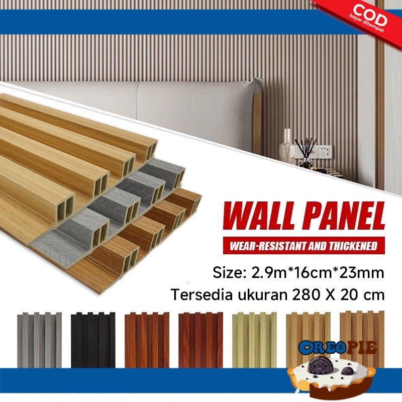 Jual Panel kayu WPC/panel dinding PVC/panel dinding kisi kayu papan ...