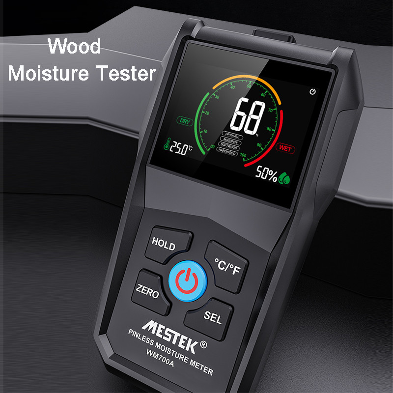 Jual MESTEK Non-Contact Color Screen Wood Moisture Meter Hygrometer ...