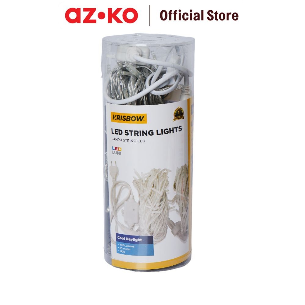 Jual AZKO Krisbow Lampu String Led Outdoor String Lights Decorative ...