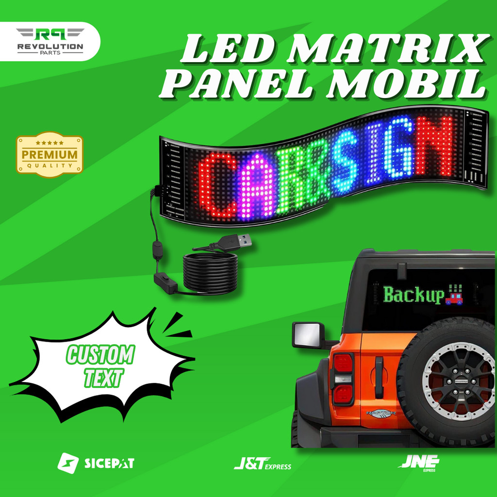 Jual Strip LED Matrix Panel Flexible / Custom Tulisan Running LED Power ...