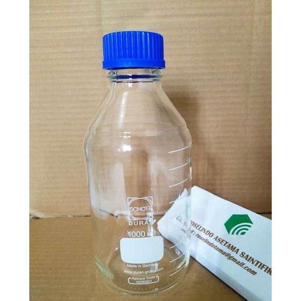 Jual DURAN Laboratory Bottle 1000 ml lab botol 1 L sample screw ...