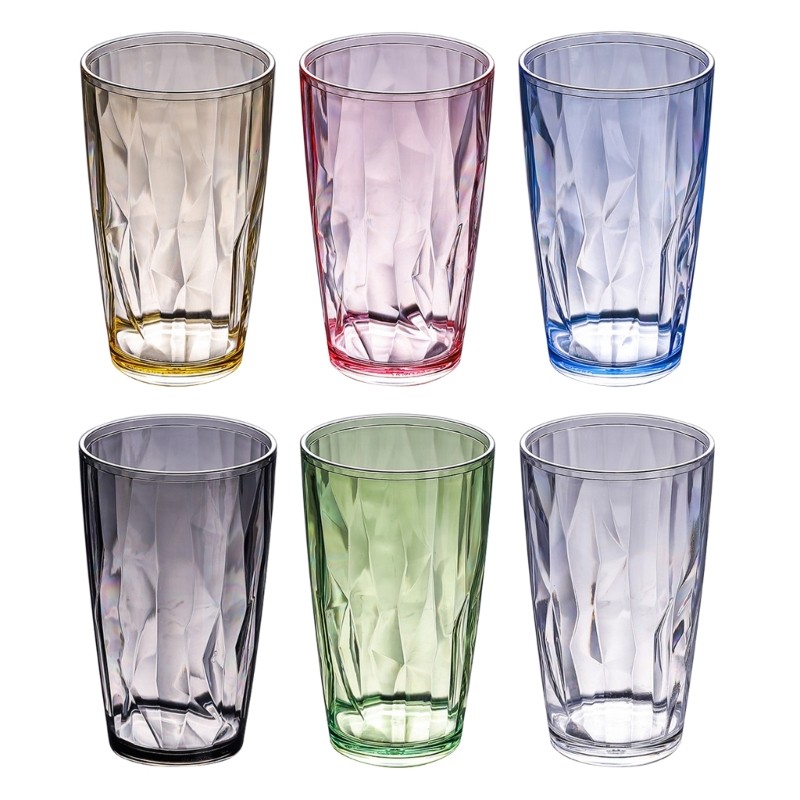 Jual Shatterproof Wine Glasses Unbreakable Water Tumblers 490ml ...