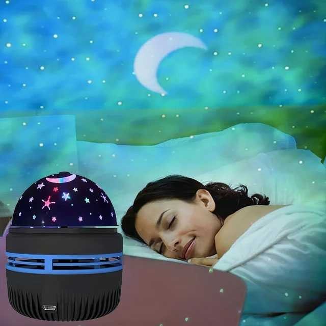 Jual Lampu Tidur Proyektor LED RGB Moon Night Light Star 5V 3W | Shopee ...