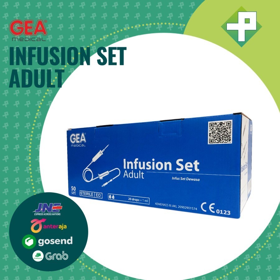 Jual GEA Infusion Set Dewasa & Anak / Selang Infus isi 50's BOX | Shopee Indonesia